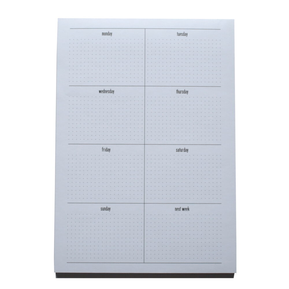 A6 Library Card Style Notepads - meissa print