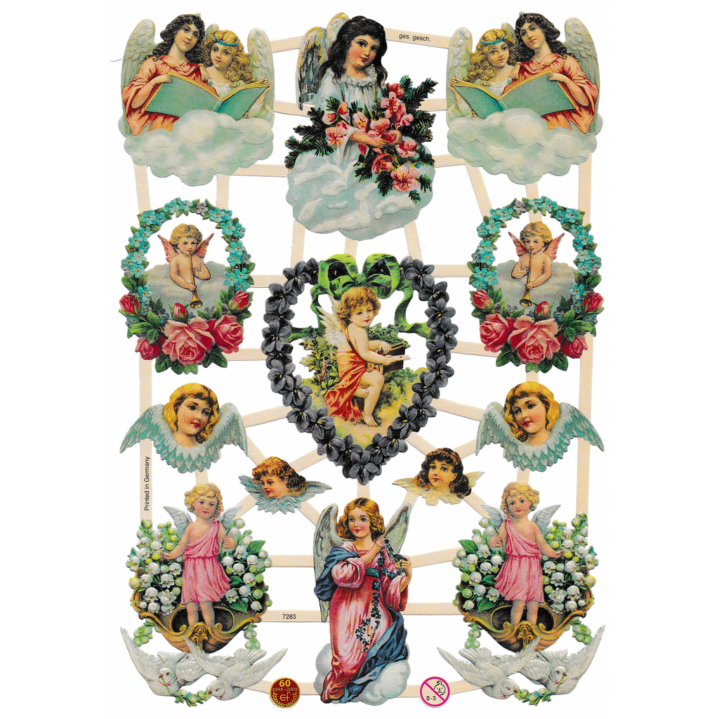 Victorian Lithography Sheet Angels | 145 - Meissa print