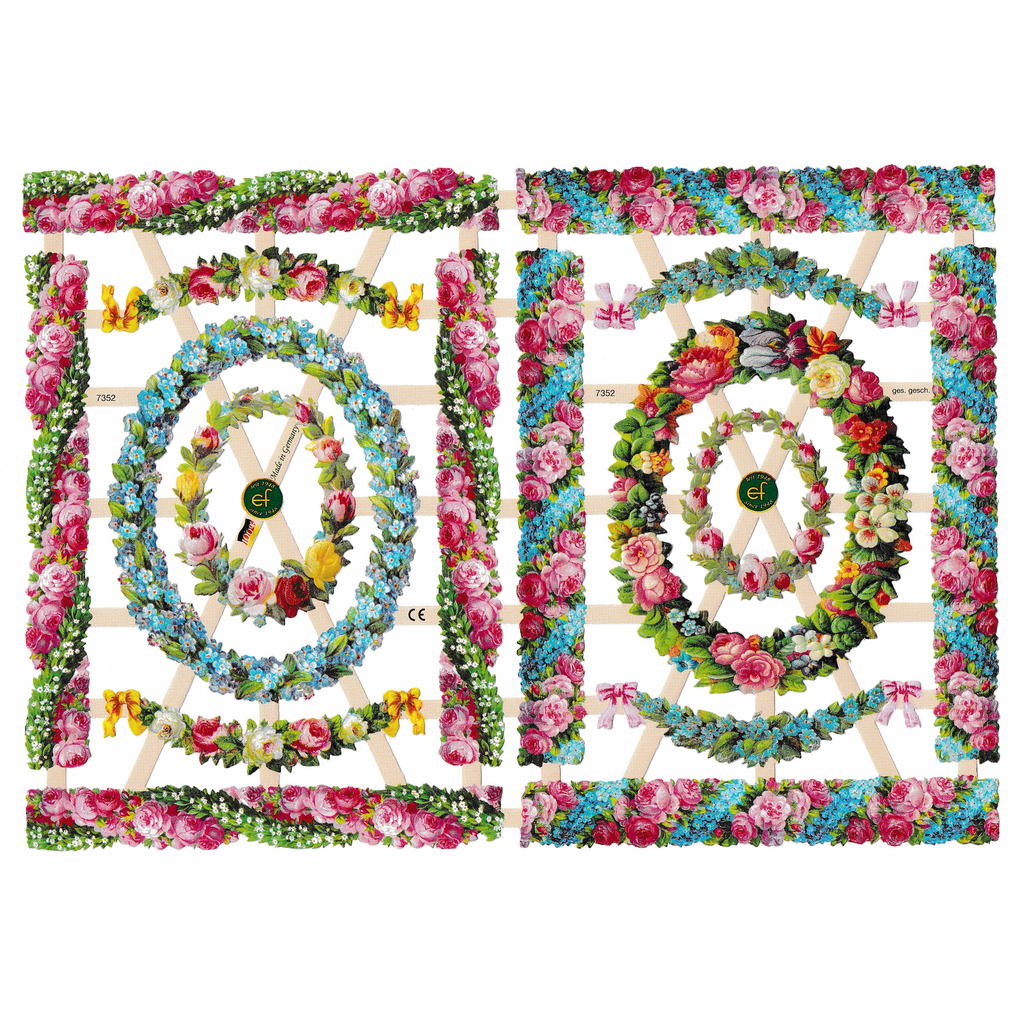 Vintage Lithography Flower Frames | 165 - Meissa print
