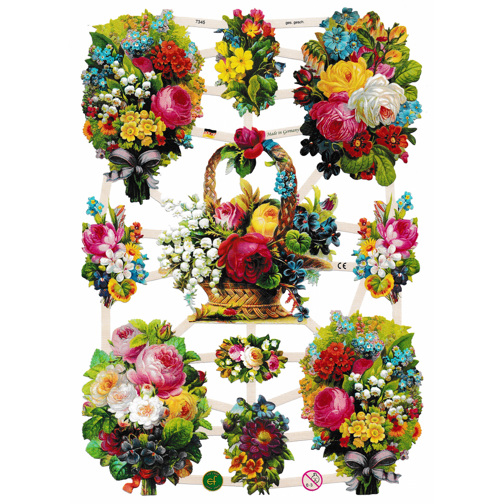 Vintage Lithography Sheet Flowers | 23 - Meissa print