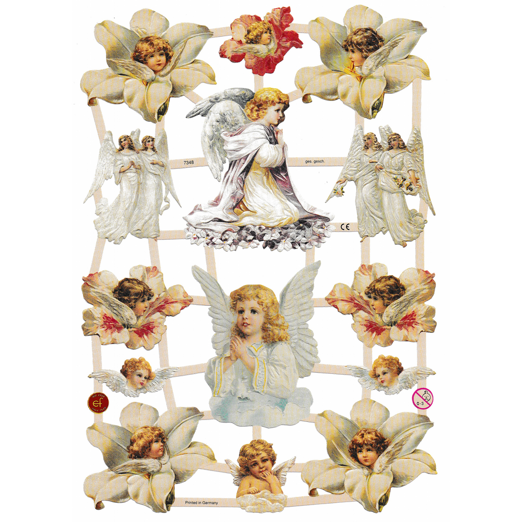 Die Cut Paper Scraps - Angels | 62 - Meissa print