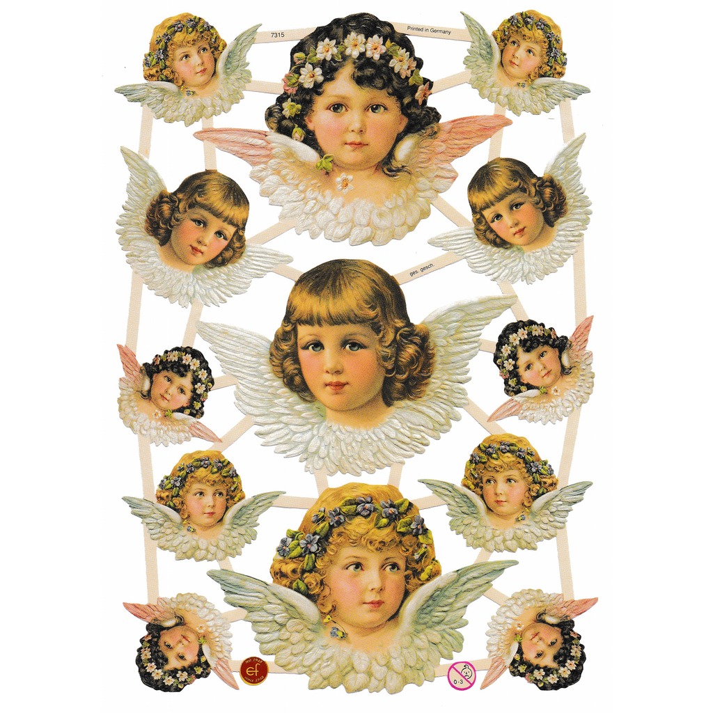 Die Cut Paper Scraps - Angels | 63 - Meissa print