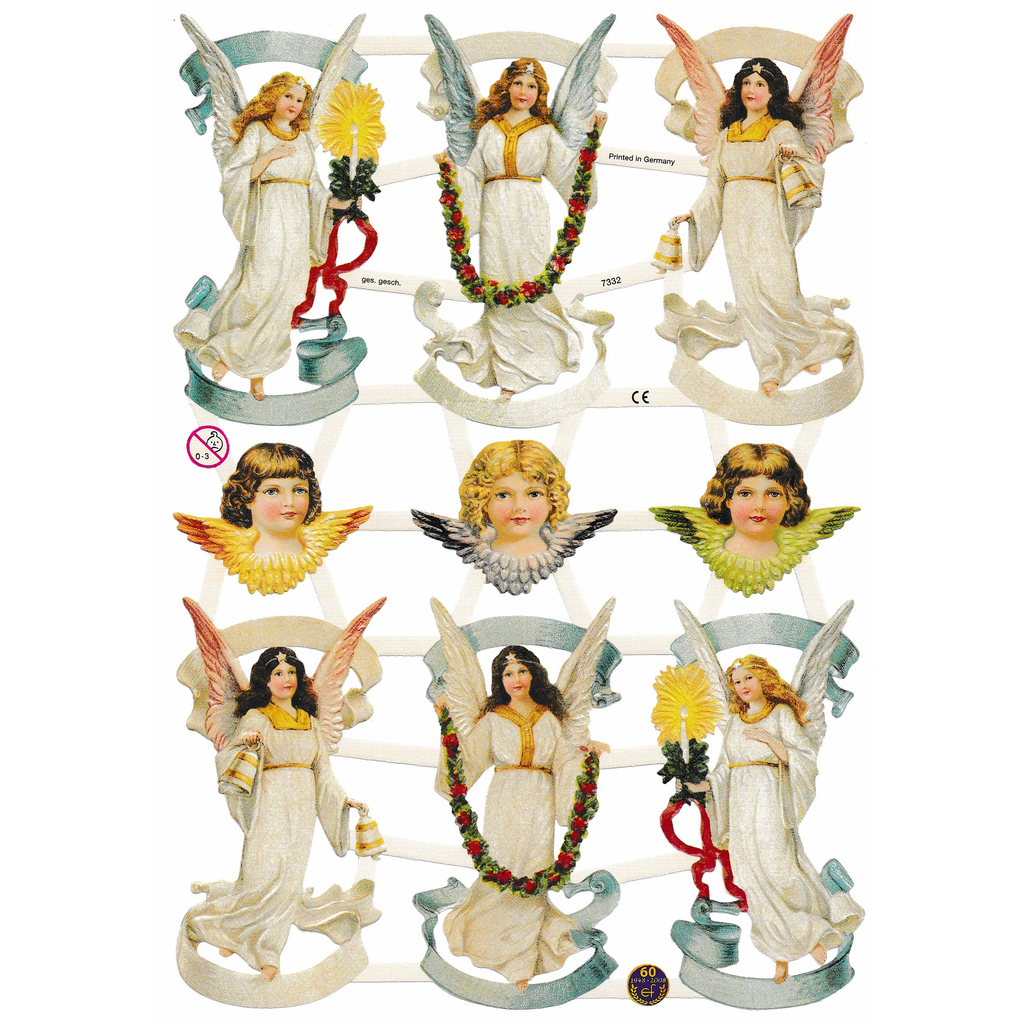 Die Cut Paper Scraps - Angels | 64 - Meissa print