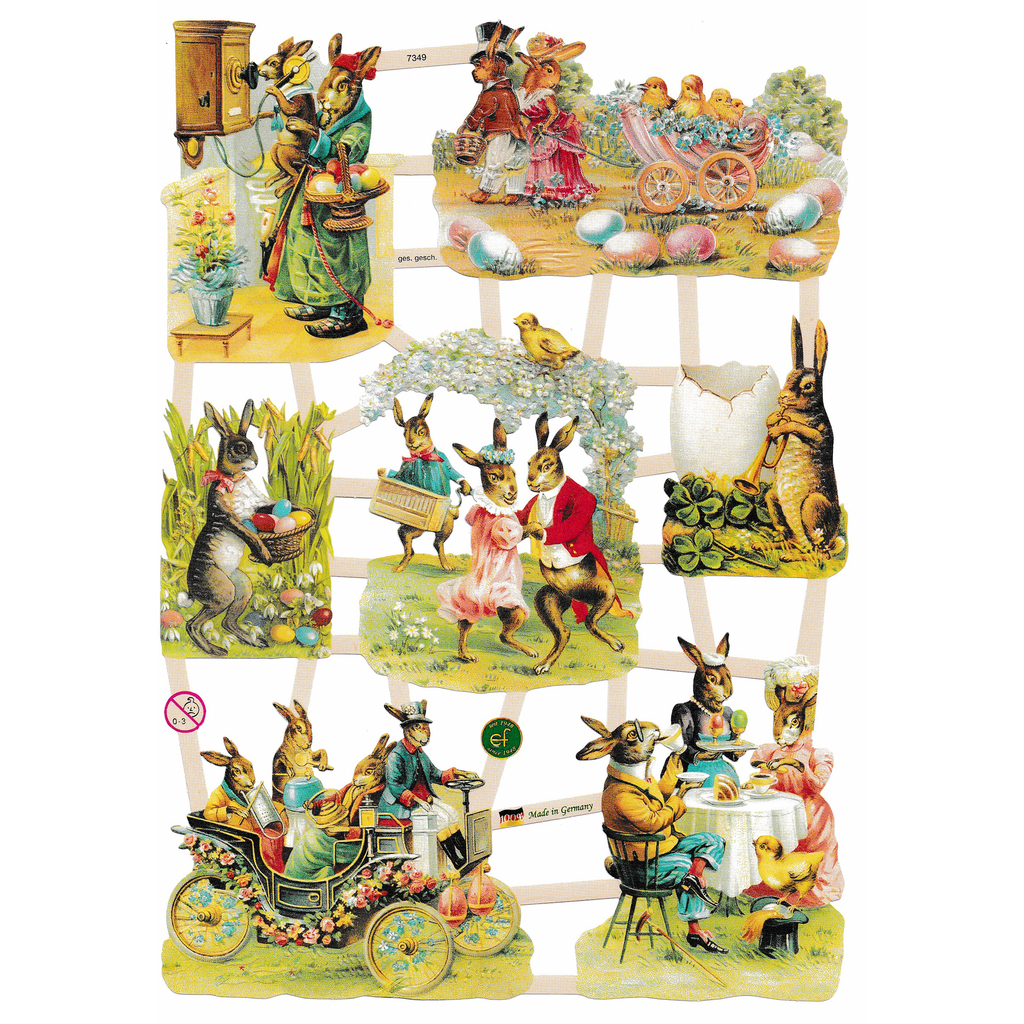 Vintage Lithography Sheet Easter | 75 - Meissa print