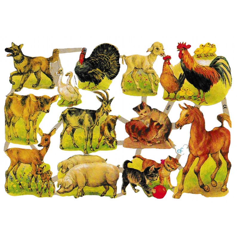 Vintage Lithography Sheet Animals | 205 - Meissa print