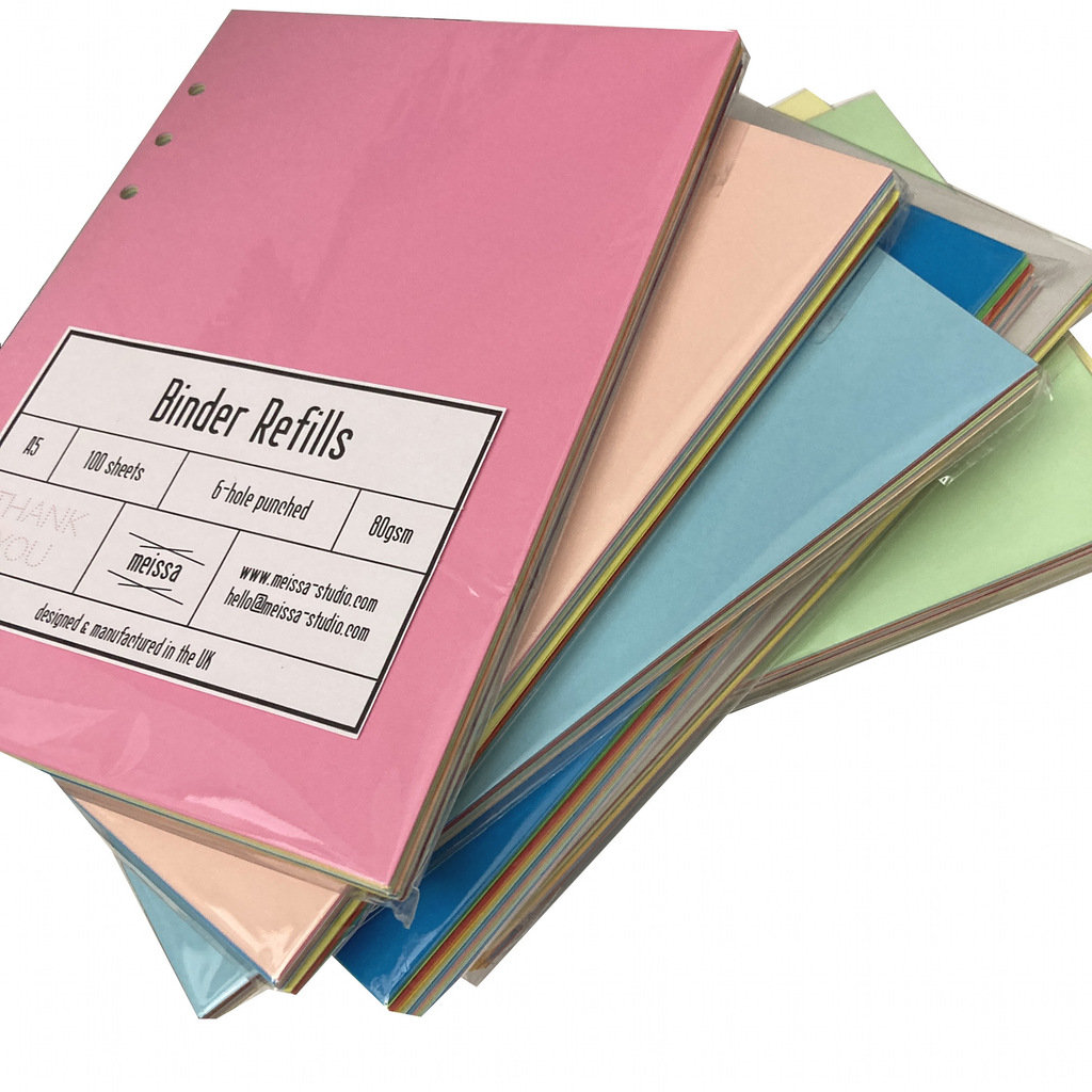 A5 Binder Refills | assorted colour mix - Meissa print