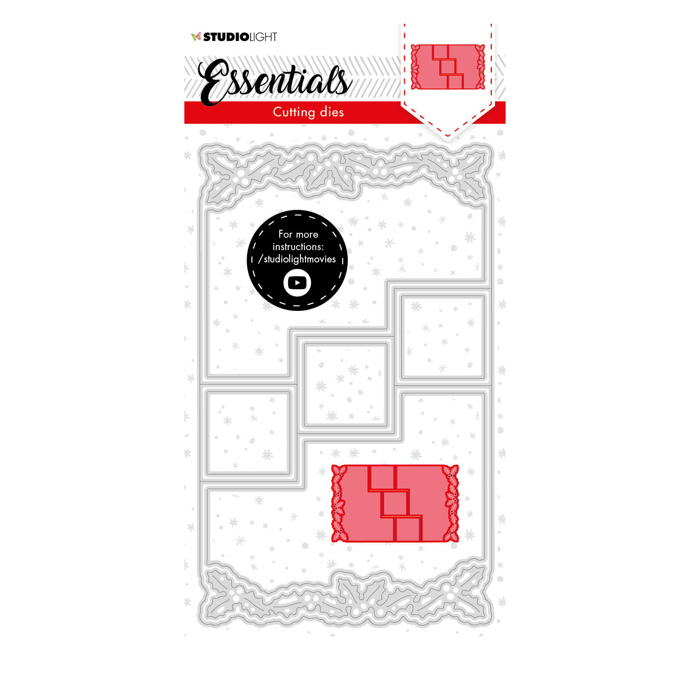 Studio Light - Christmas Card Cutting Die - Meissa print