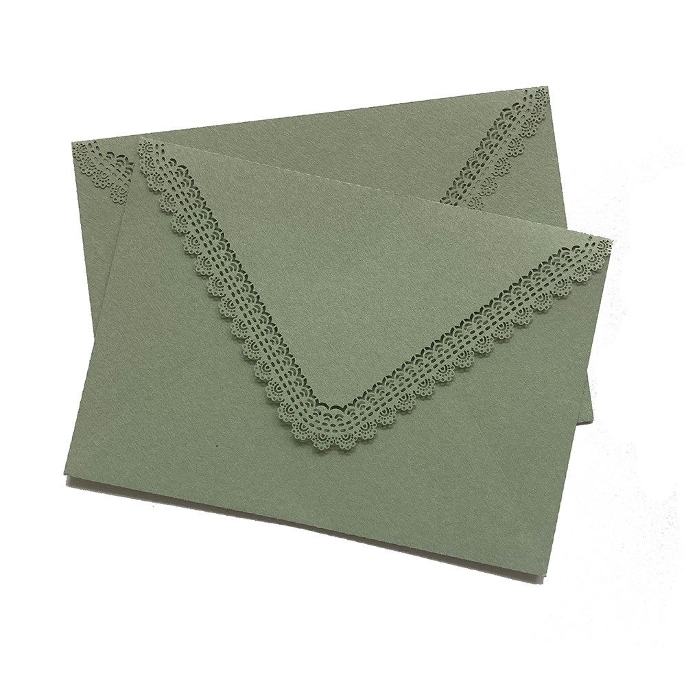 Lace Envelopes Set of 2 - Mint - Meissa print