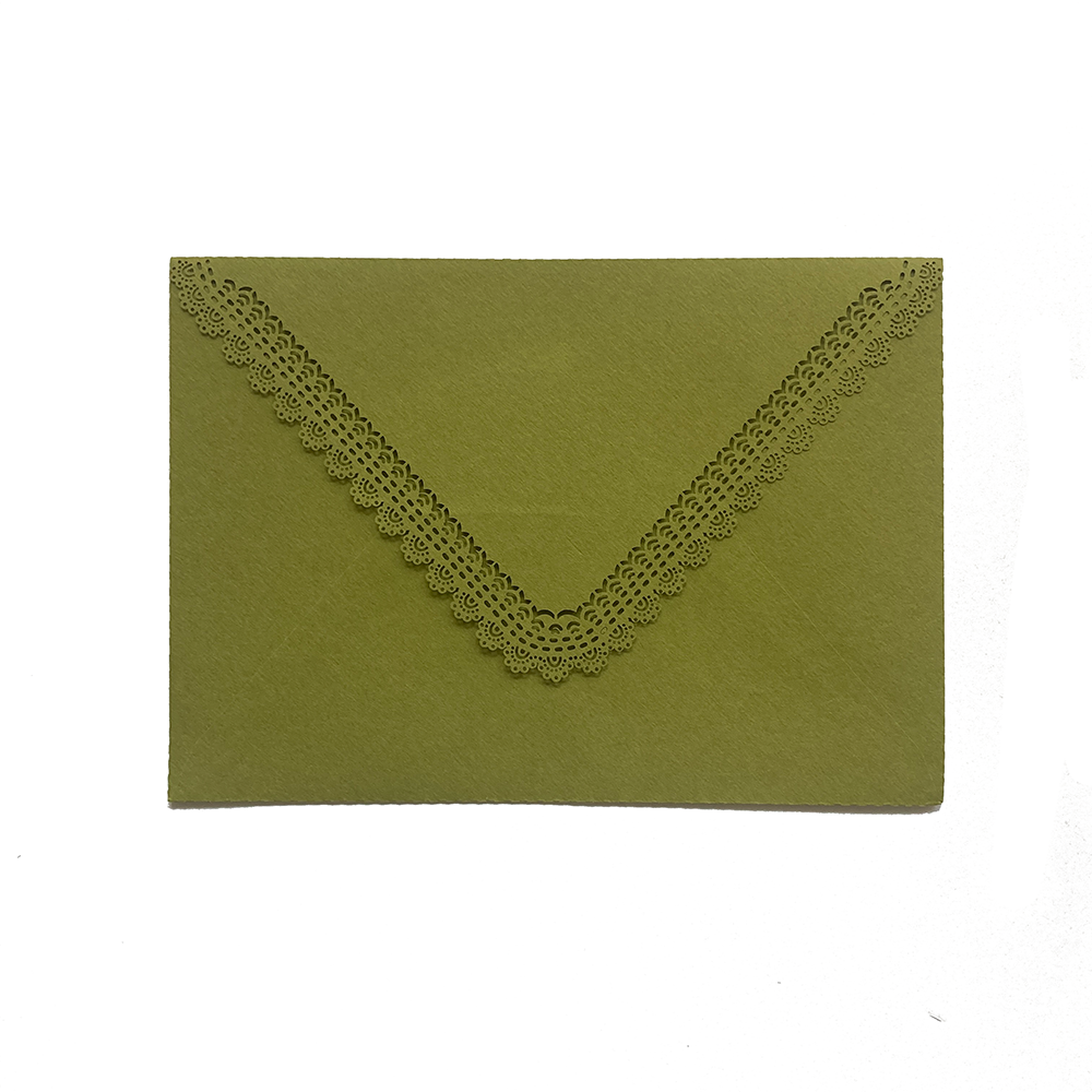 Lace Envelopes Set of 2 - Green - meissa print