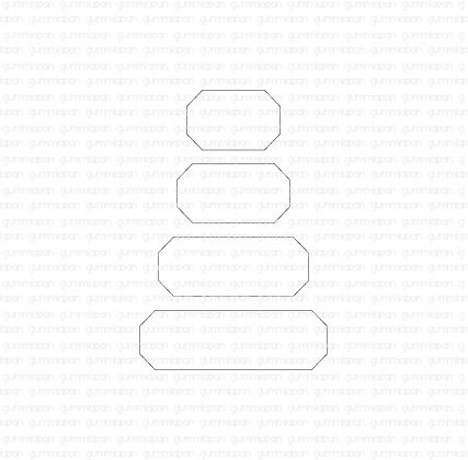 Gummiapan - Dies to Text Boxes - Meissa print