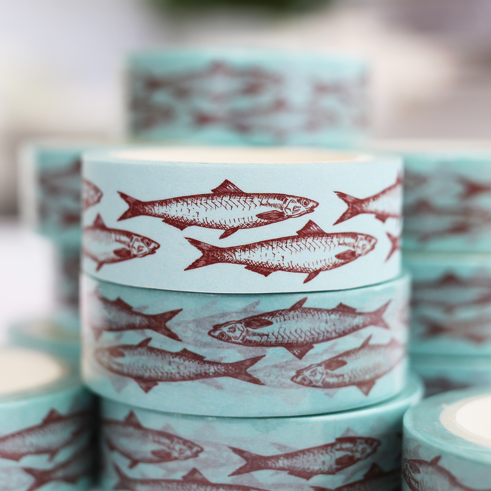 Meissa print Washi Tape - Fish! - Meissa print