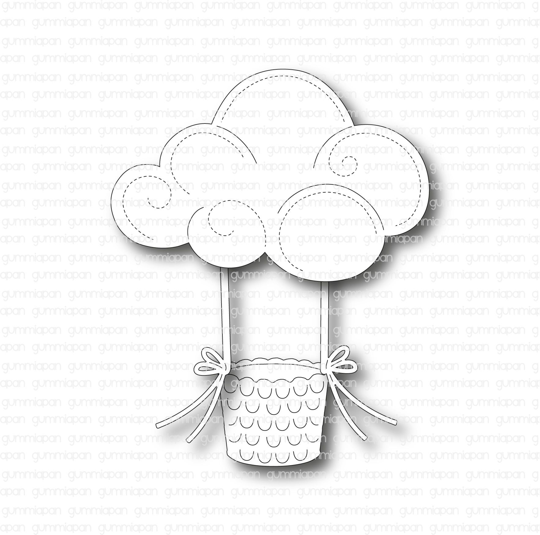 Gummiapan - Fluffy Hot Air Balloon - Meissa print