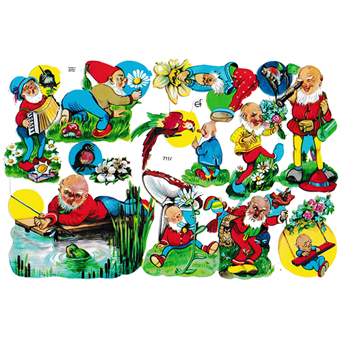 Die Cut Paper Scraps - Dwarfs | 33 - Meissa print