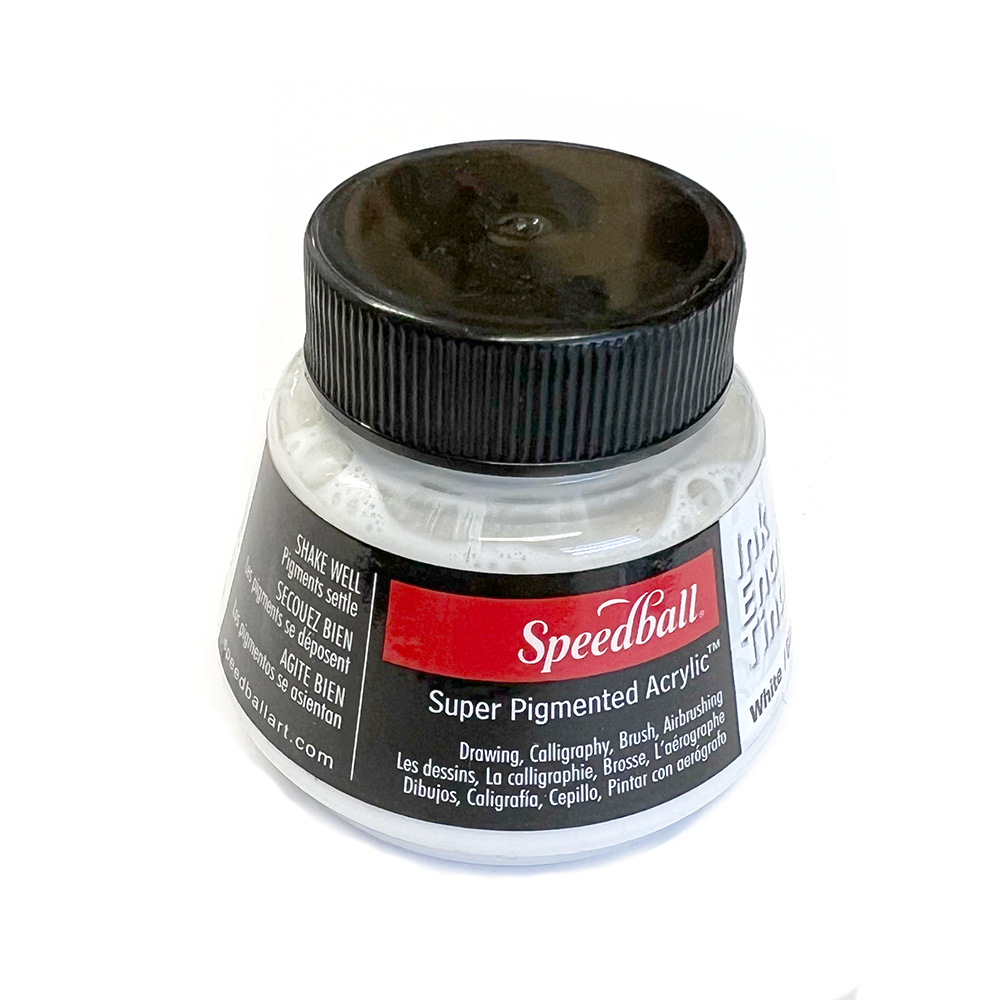Speedball - White Calligraphy Ink 2oz - Meissa print