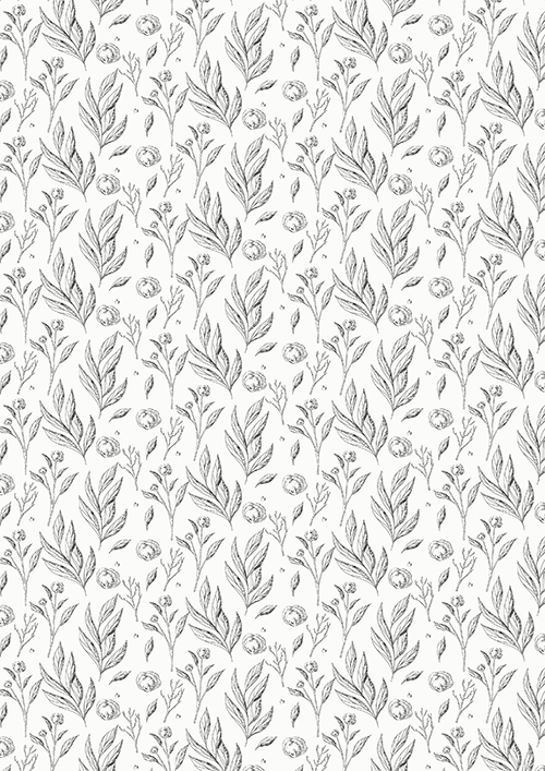 A4 Cottage Flowers Paper PDF Download - Meissa print