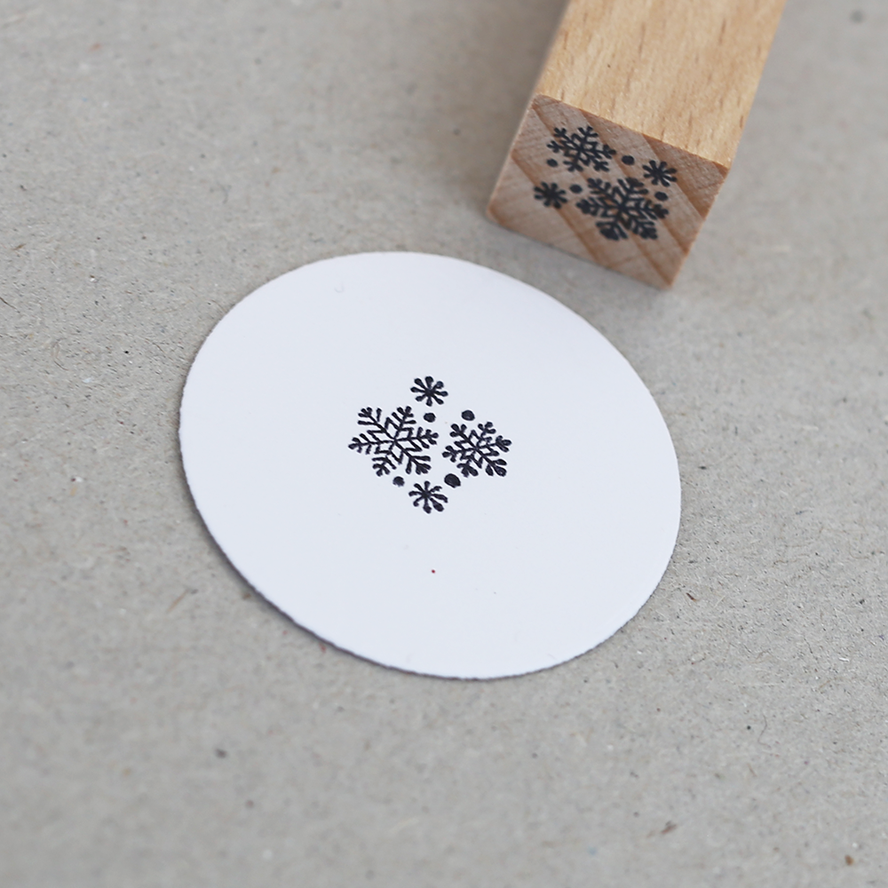 StampKitchen - Mini Rubber Stamp | Snow - Meissa print