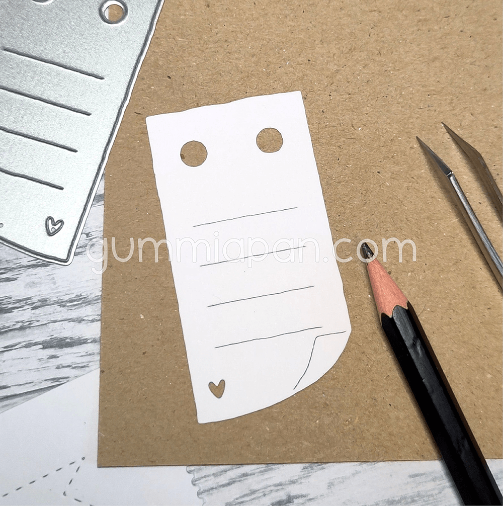 Gummiapan - Punched Note - Meissa print