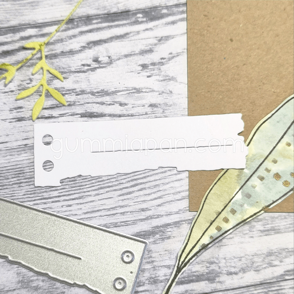 Gummiapan - Worn-out Punched Note - Meissa print