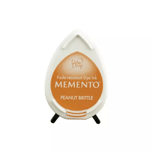 Tsukineko - Memento Dew Drop Ink Pad Peanut Brittle - Meissa print