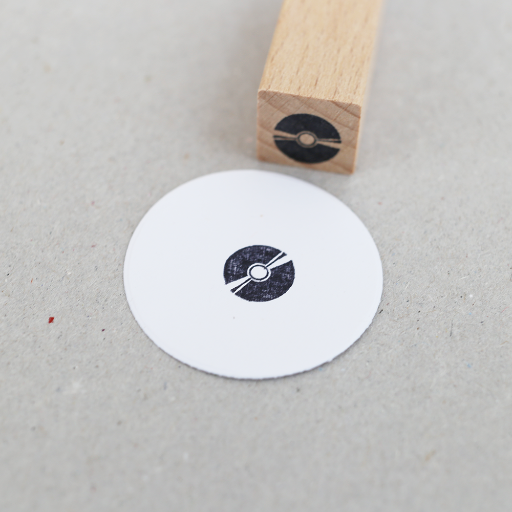 StampKitchen - Mini Rubber Stamp | Vinyl Record - Meissa print