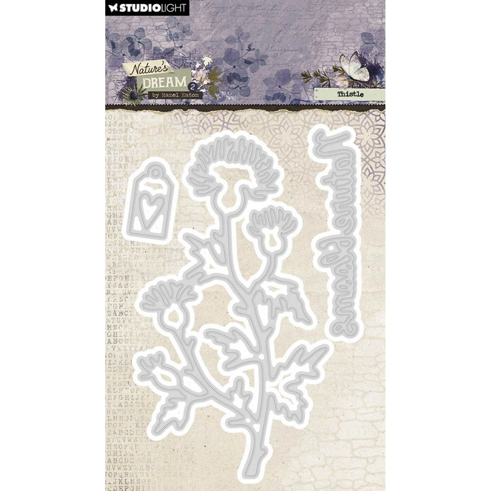 StudioLight - Nature's Dream 2 Cutting Die Thistle - Meissa print