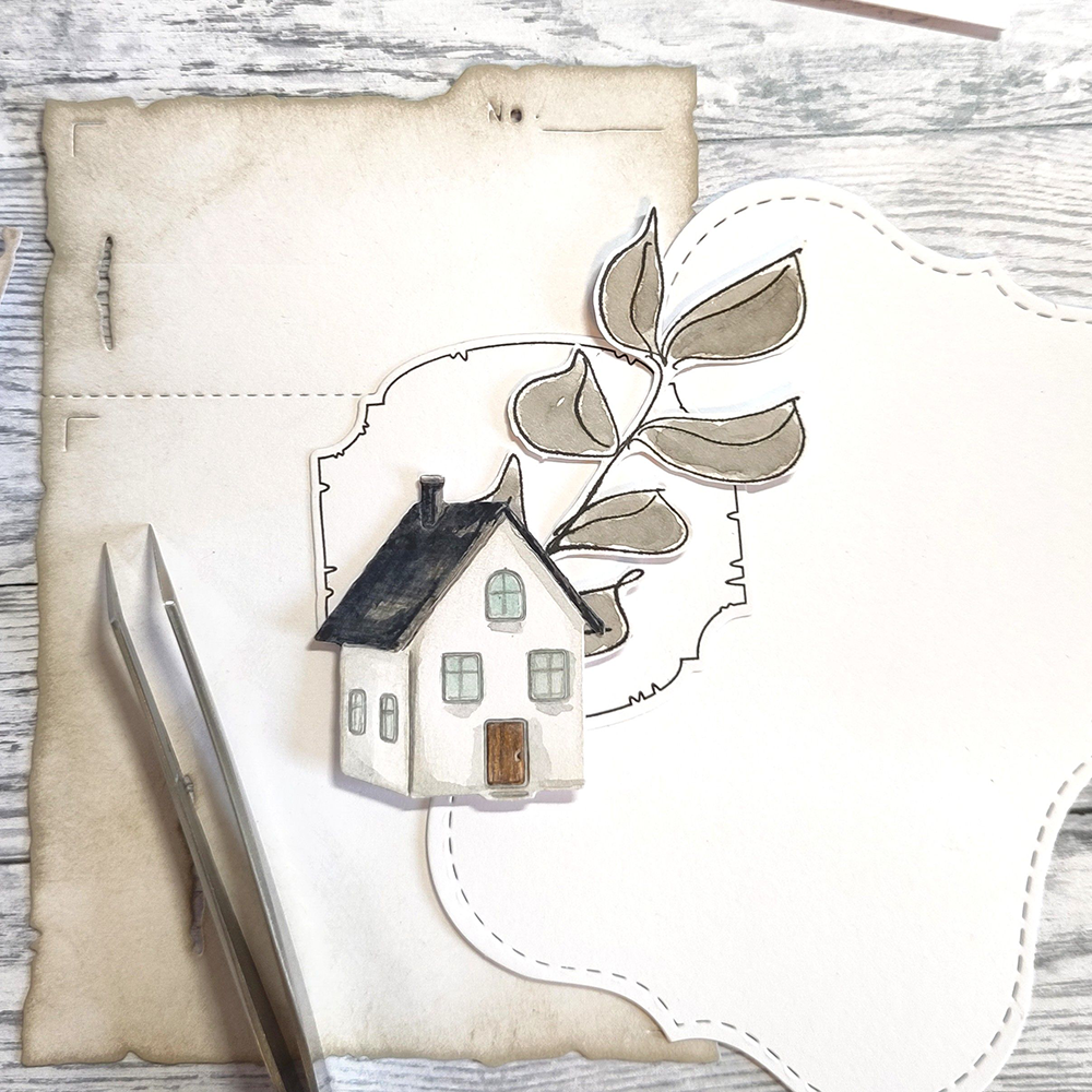 Gummiapan - Small House - Meissa print
